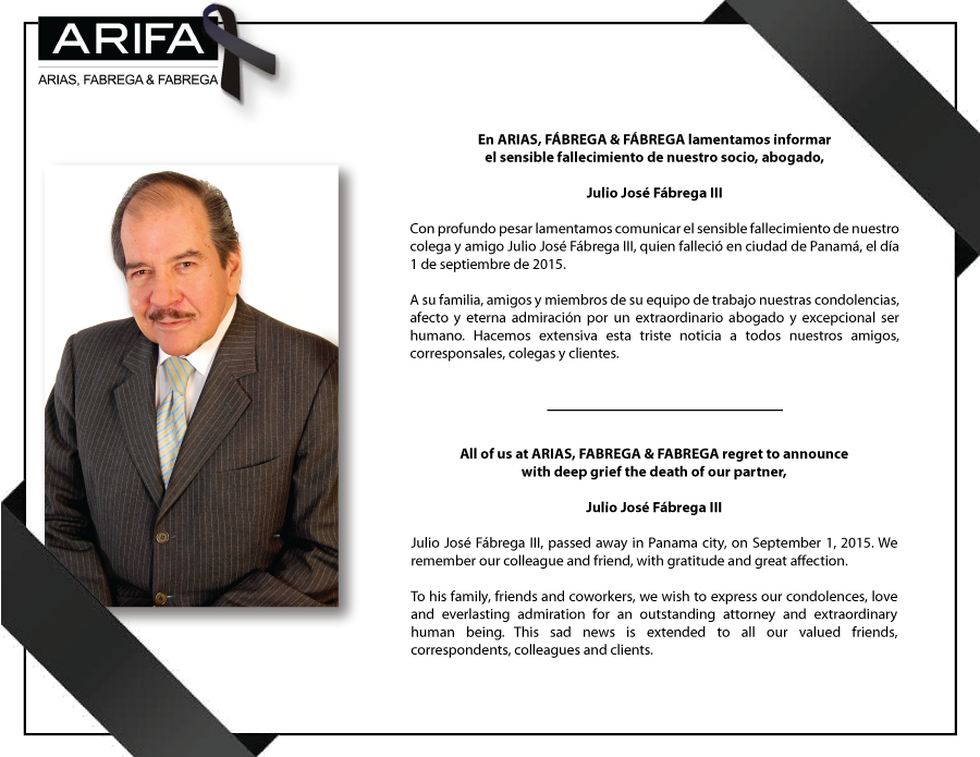 ARIFA - La Firma - Noticias - Lamentamos anunciar con profunda pena la ...