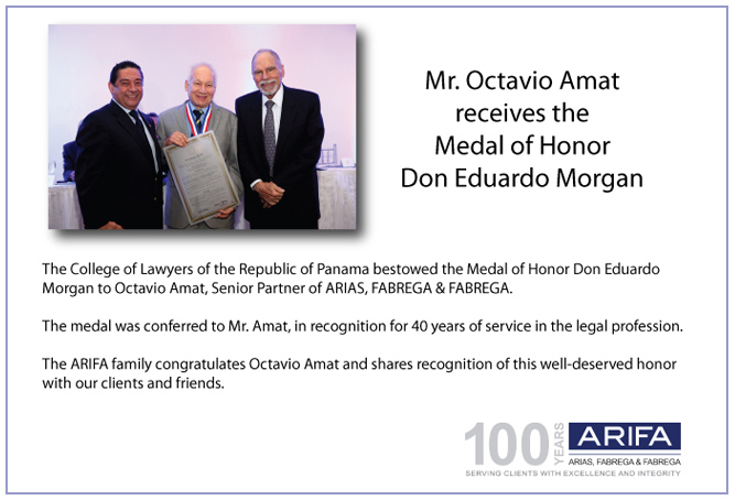 ARIFA - La Firma - Noticias - Octavio Amat recibe la Medalla de Honor ...