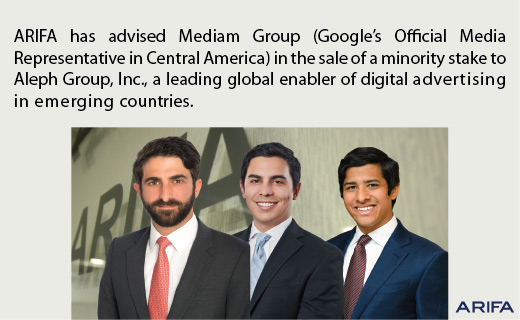 ARIFA - La Firma - Transacciones Representativas - Venta de una participación minoritaria en ...