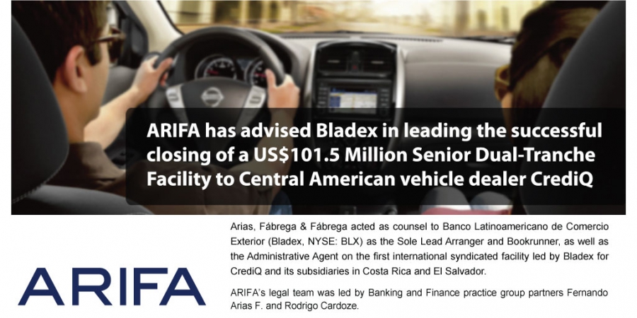 ARIFA - La Firma - Transacciones Representativas - Crédito sindicado internacional de Bladex por ...