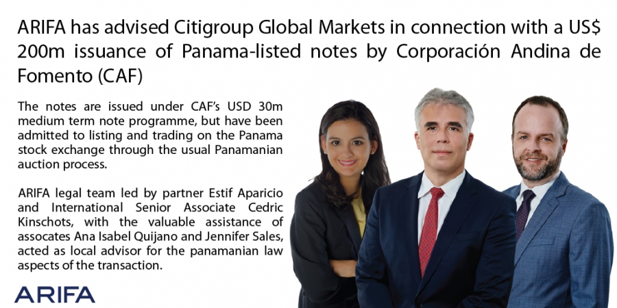 ARIFA - La Firma - Transacciones Representativas - Emisión de bonos de Corporación Andina de ...