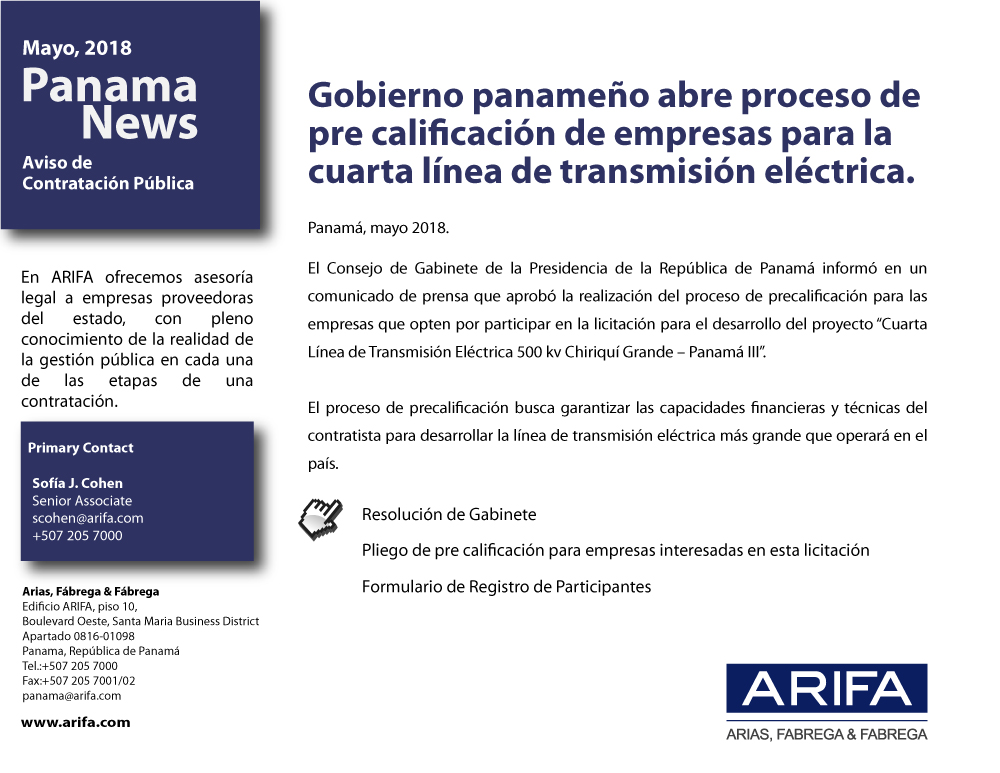 ARIFA - La Firma - Noticias - Abre proceso de pre calificación de ...