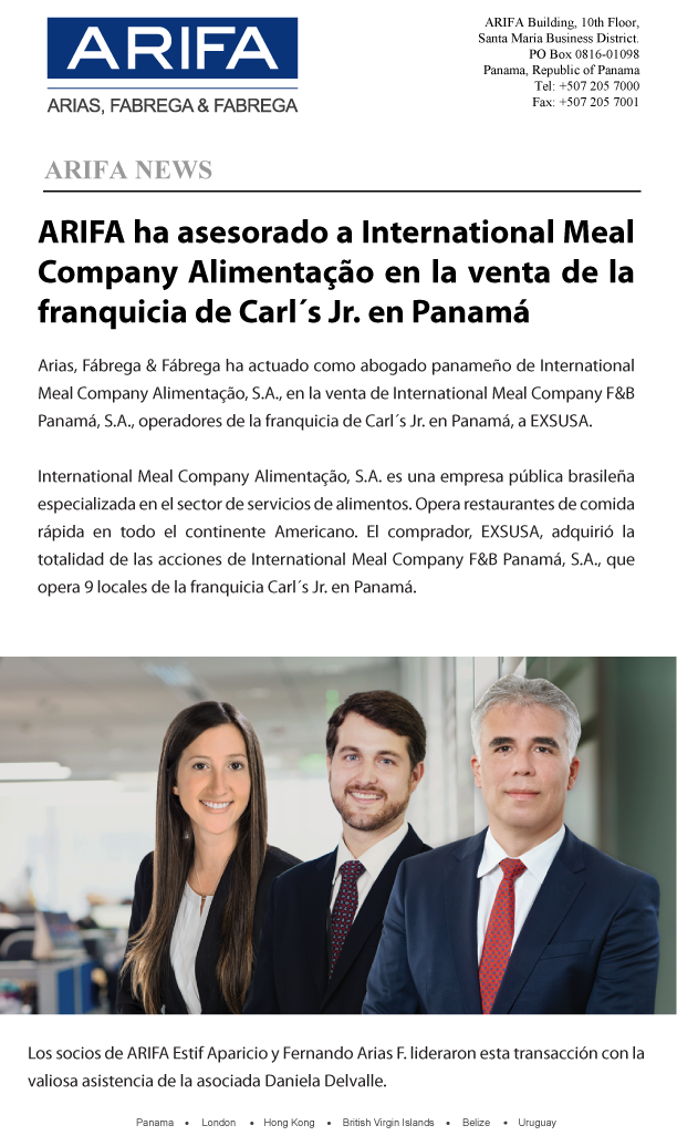 ARIFA - La Firma - Transacciones Representativas - IMC Alimentação ...