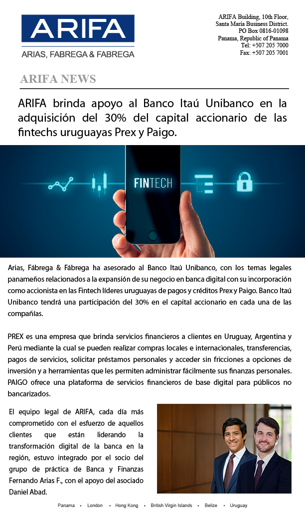 ARIFA - La Firma - Noticias - ARIFA brinda apoyo al Banco Itaú Unibanco ...