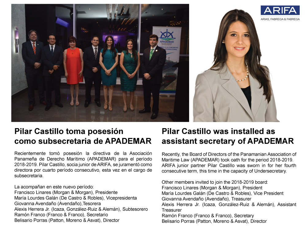ARIFA - About the Firm - News - Pilar Castillo was installed as ...