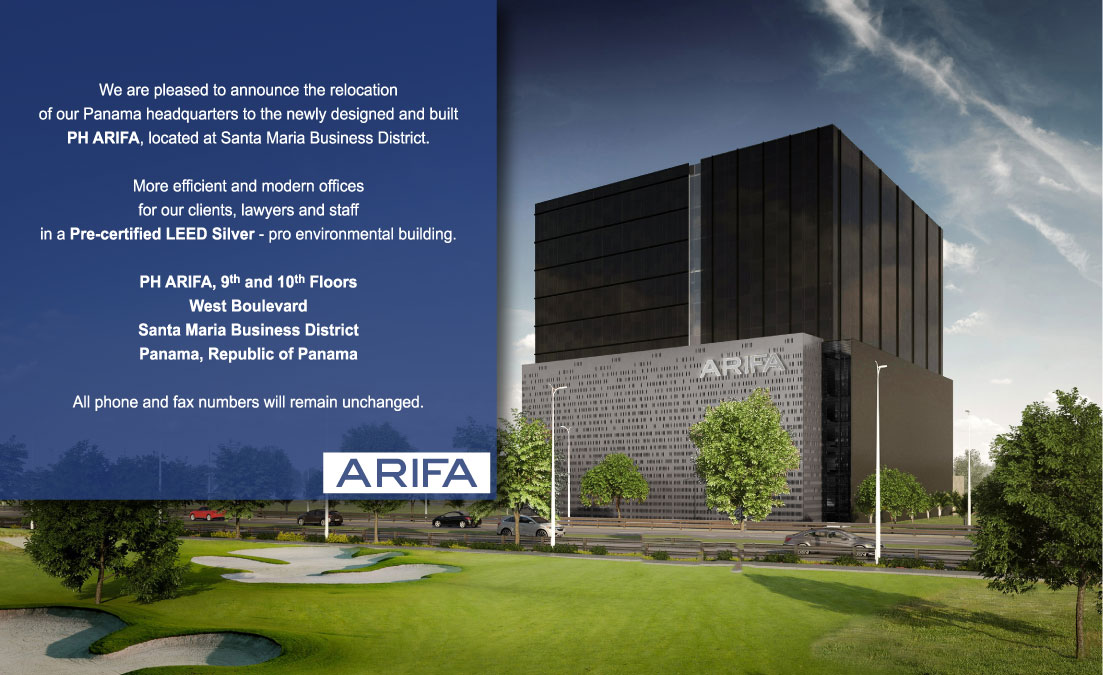 ARIFA - About the Firm - News - ARIFA Panama office move announcement
