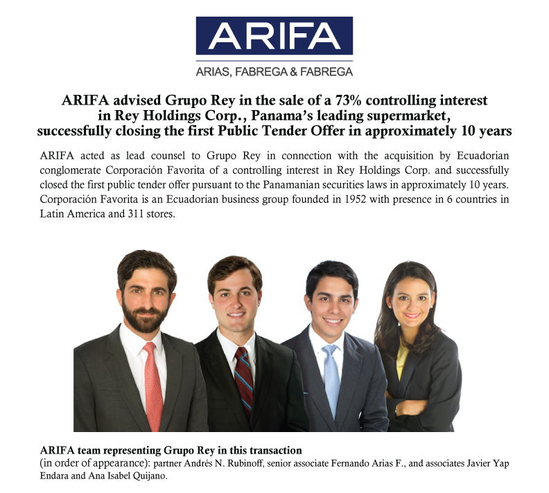 ARIFA - La Firma - Noticias - ARIFA asesora a Grupo Rey en la venta del ...