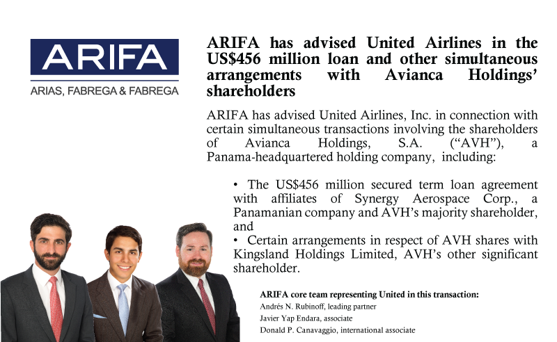 ARIFA - La Firma - Transacciones Representativas - Préstamo de United a Avianca y alianza ...